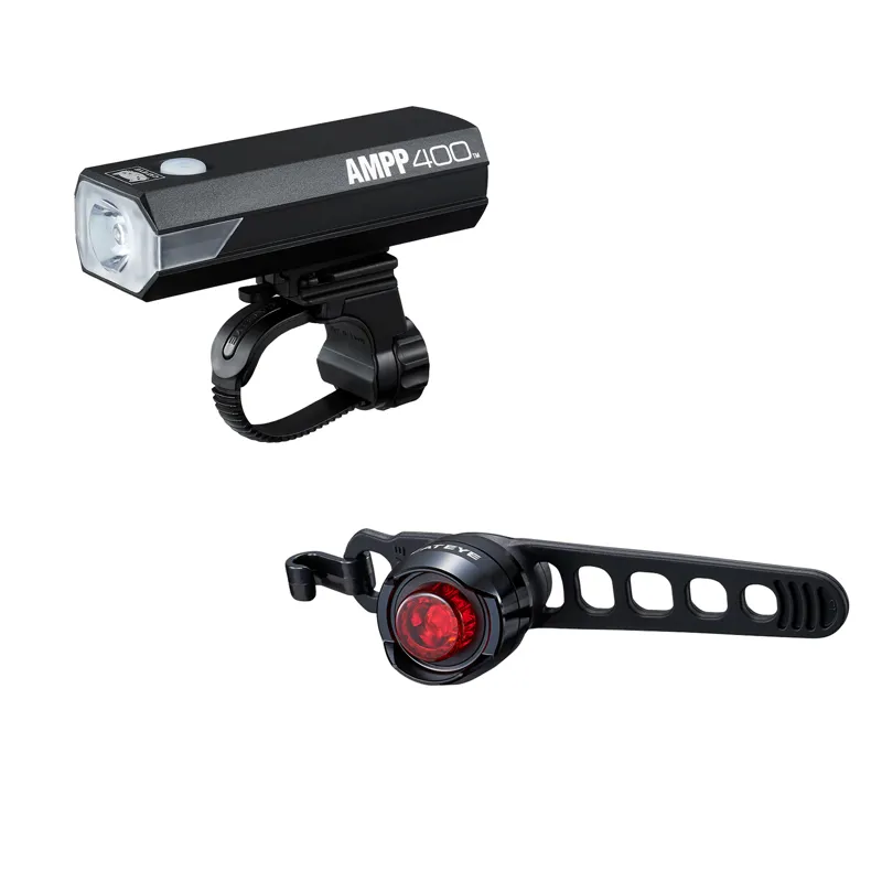 Cateye Ampp 400 Orb Rechargable Light Set