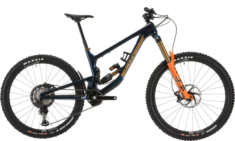 Nukeproof Giga 297 Factory Carbon Mountain Bike in Blue